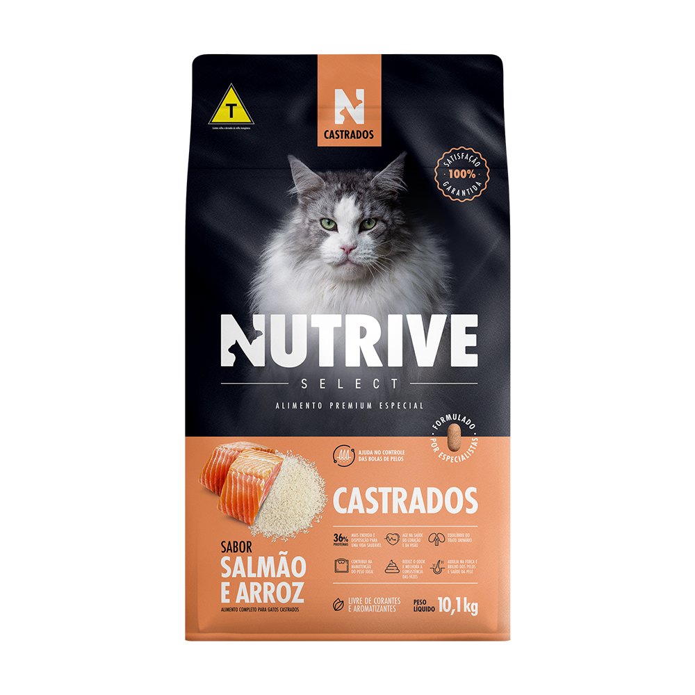 Gatos Castrados – Salmão e Arroz – Nutrive